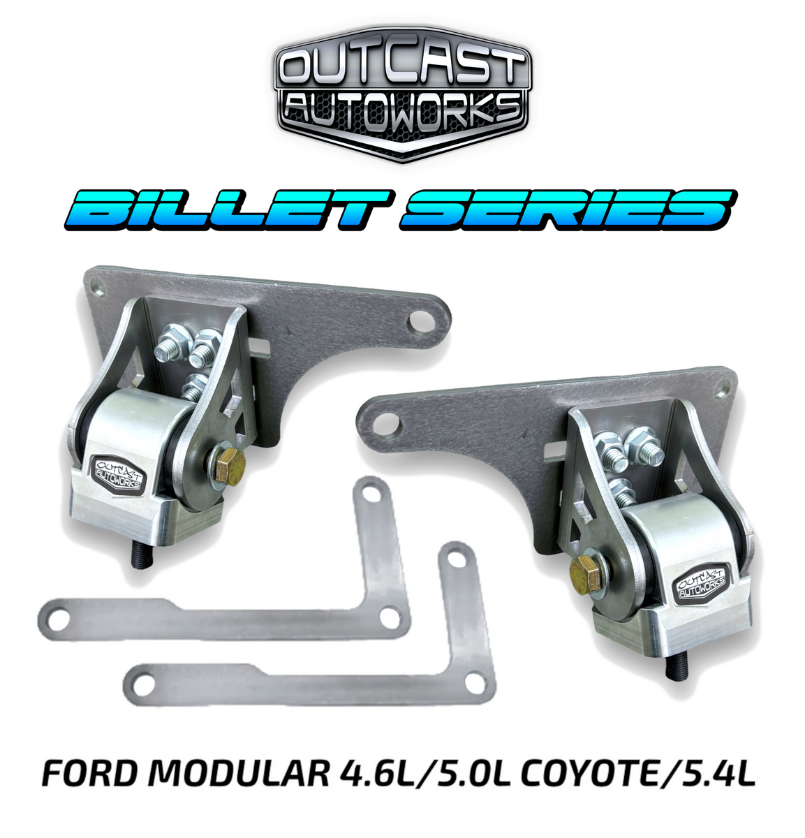 F-100 Crown Vic Swap ** BILLET SERIES ** Adjustable Engine Mounts 4.6L ...